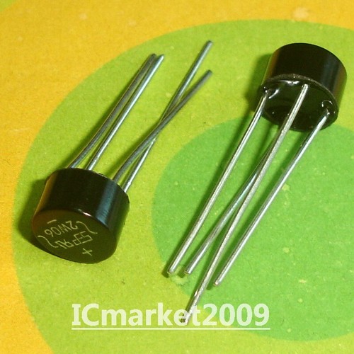 100 PCS 2W06 DIP-4 2A 600V Diode Bridge Rectifier Full Wave Rectifier 2 ...