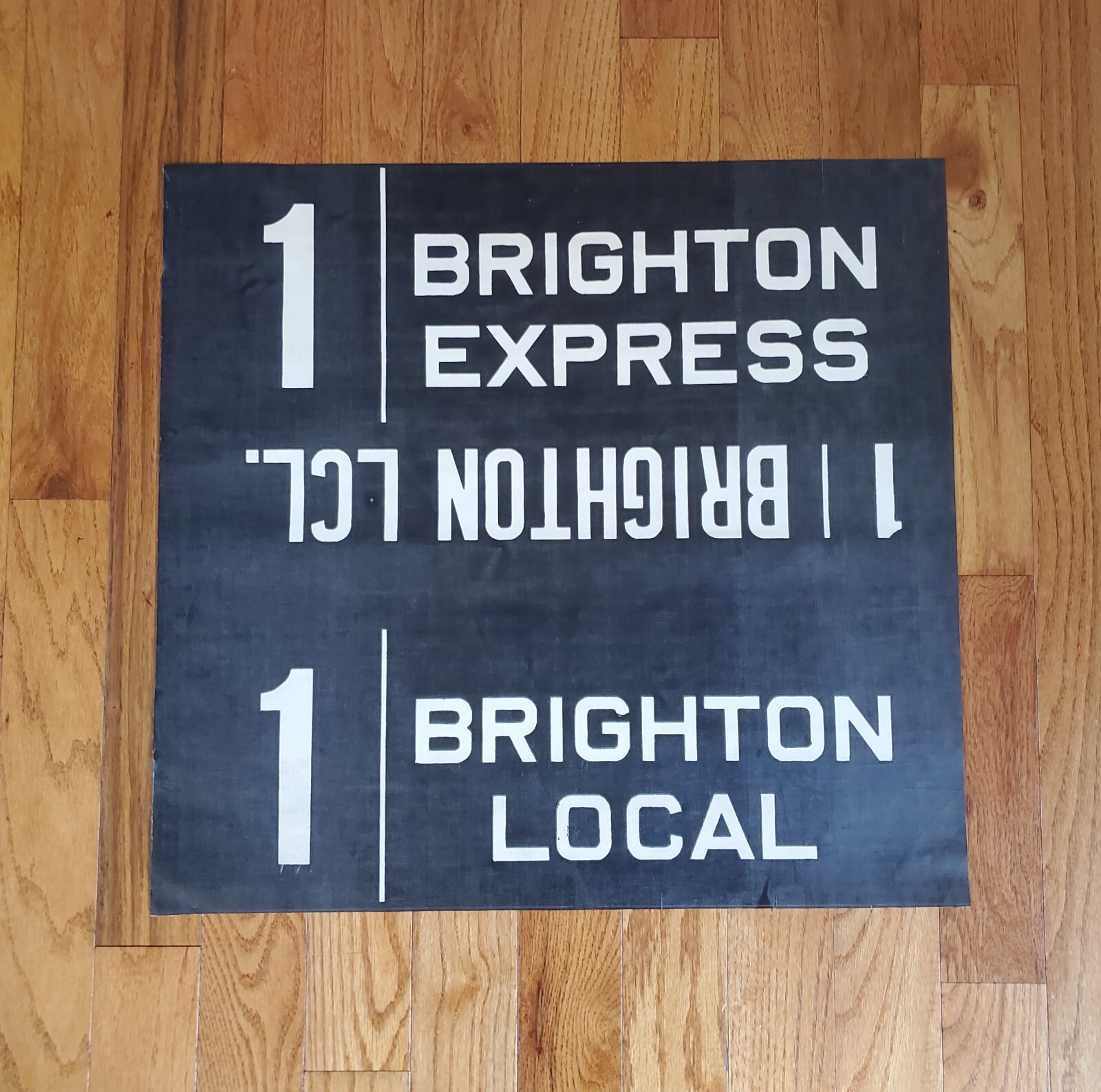 NYC SUBWAY ROUTE ROLL SIGN NYCTA R-16 BMT BRIGHTON LOCAL BROOKLYN NYC ...