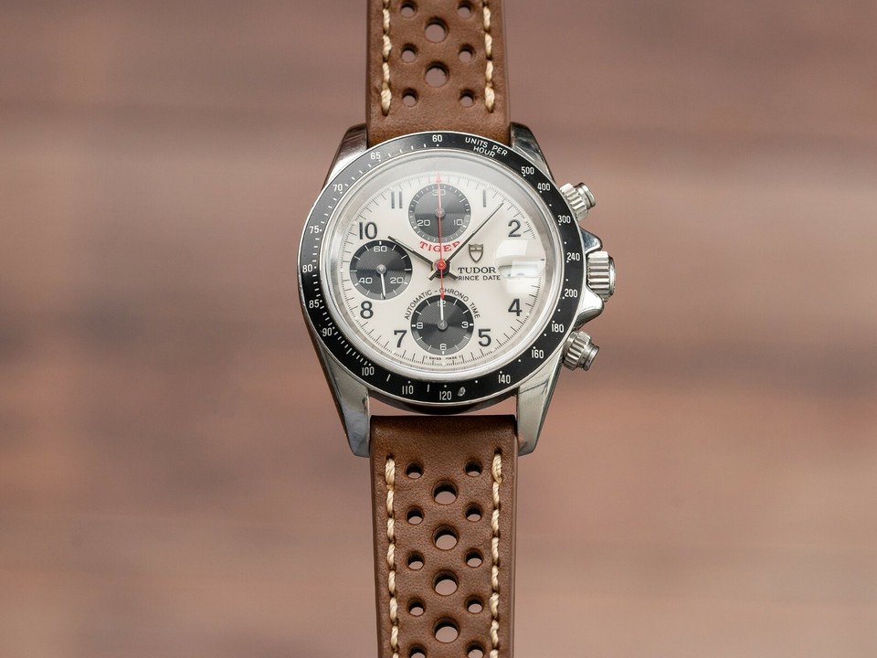 20mm 22mm Leather Rally Racing Watch Band Quick Release Strap - Black ...