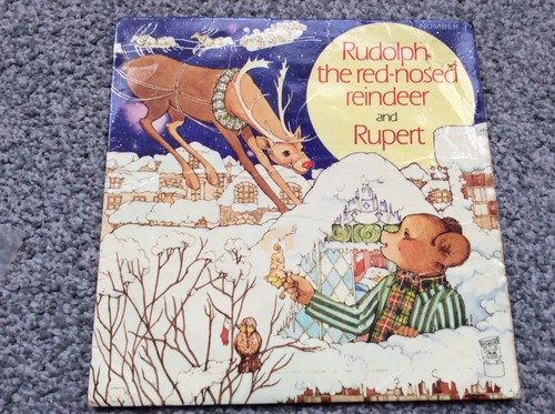 Vintage Rudolph The Red Nosed Reindeer/Rupert 7" Vinyl No FP37 Music ...