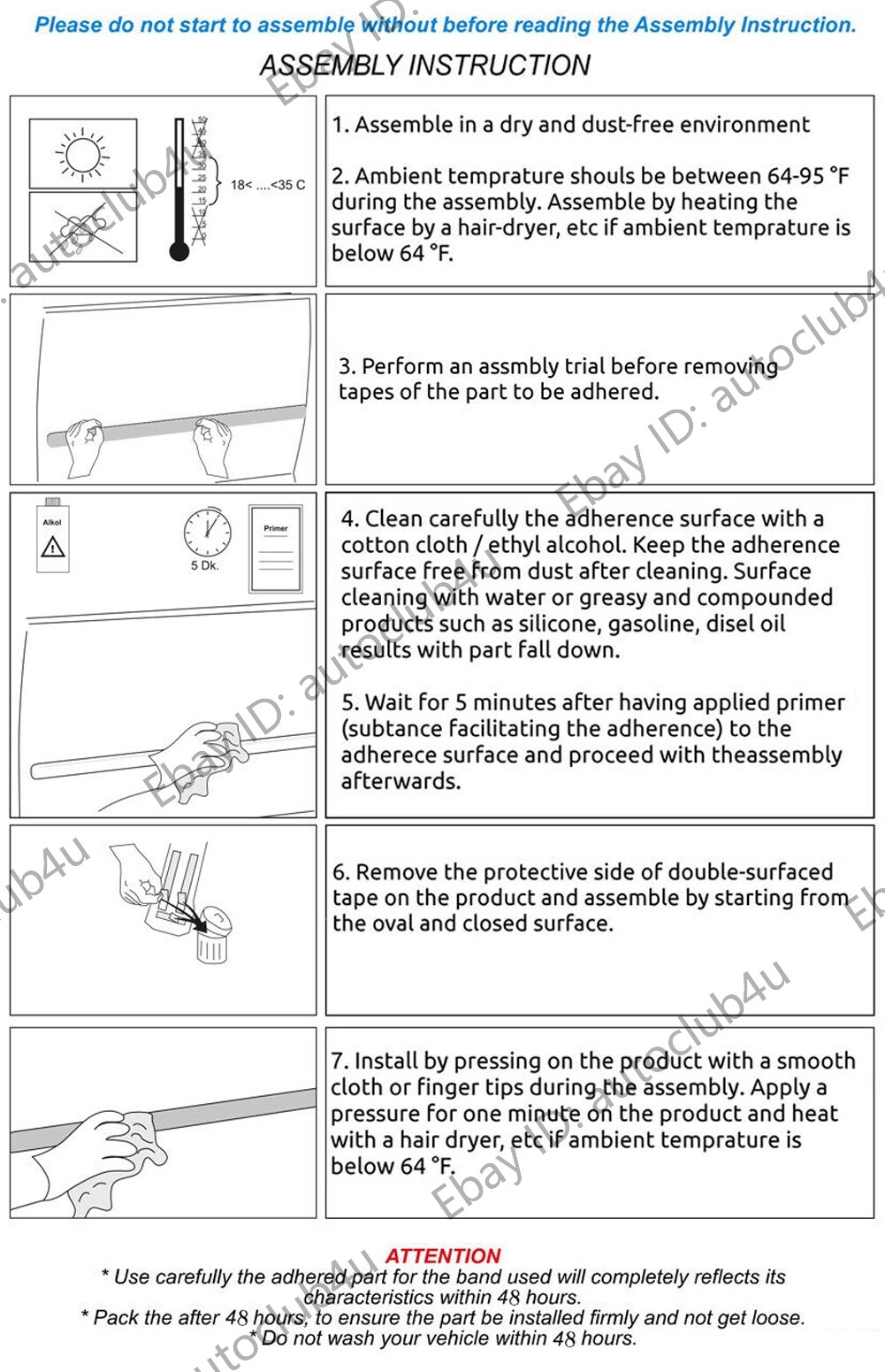 2019-2024 2025 Toyota RAV4 Body Side Door Molding Line Cover Trim ...