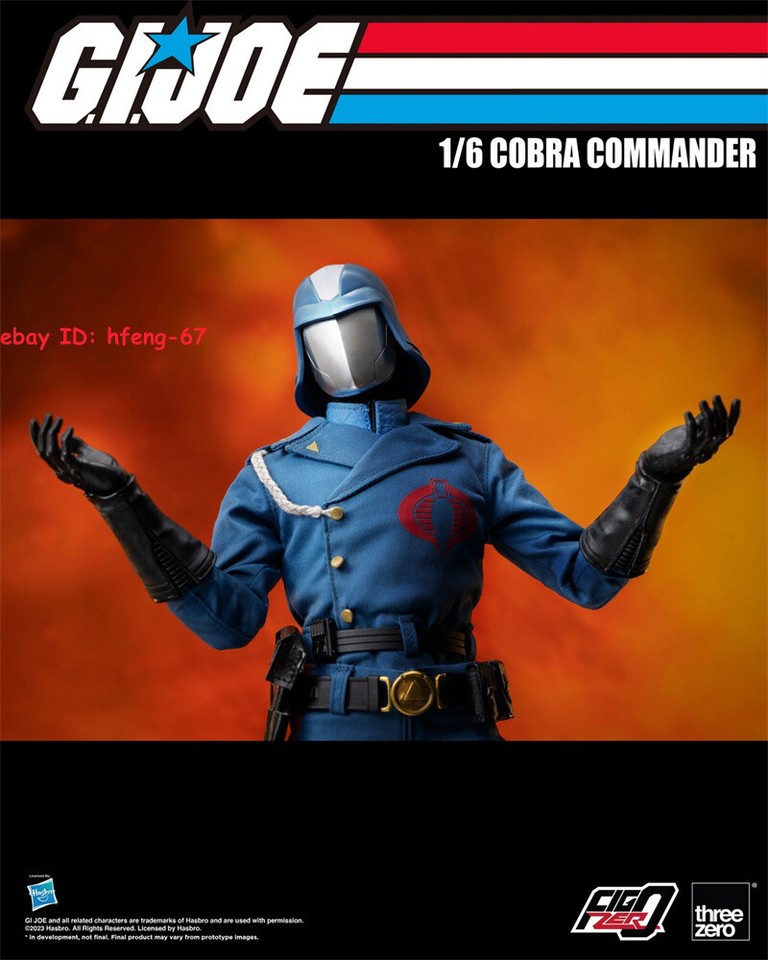 Threezero Z03150W0 G.I. Joe Cobra Commander 1/6 Scale Action Figure ...