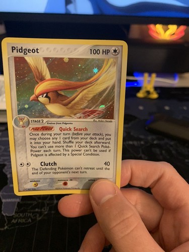Pidgeot 10/112 Holo Rare Swirl Pokemon EX FireRed LeafGreen 2004 LP/MP ...
