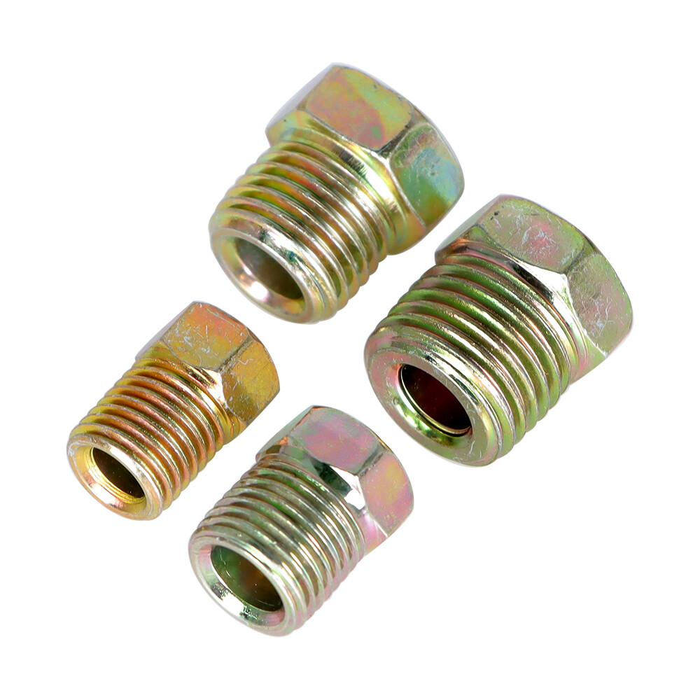 35Pcs 3/16 & 1/4 Tube Brake Line Tubing Fitting Nuts Kit For Inverted ...