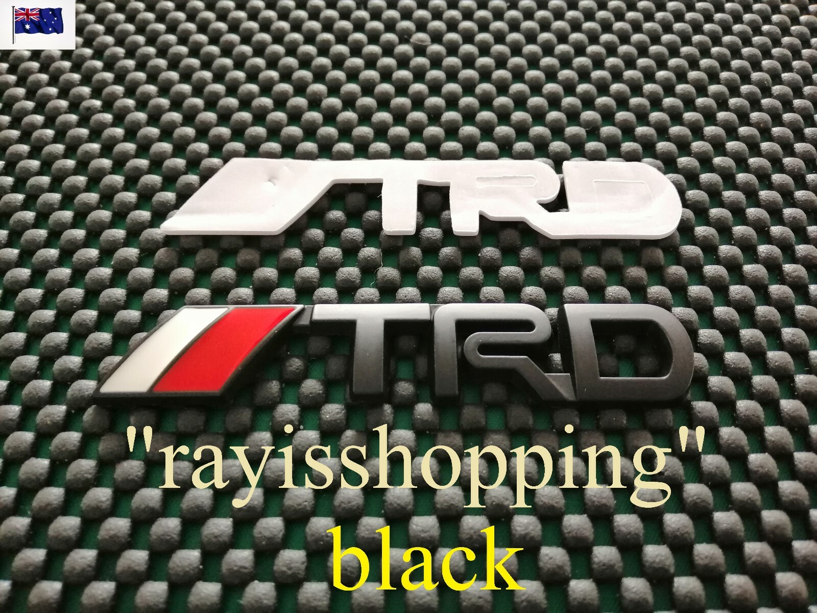 MATTE BLACK TOYOTA TRD Decal Badge, Sticker TRD, Racing Development ...