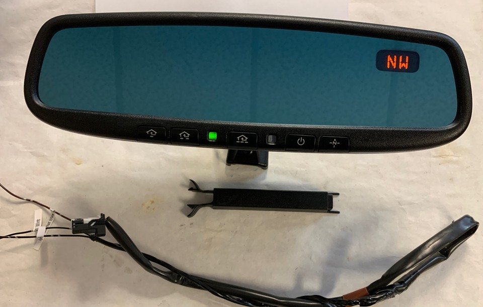 Gentex Rear View Mirror With Auto Dimm Homelink And compass.PZLHL4 | eBay