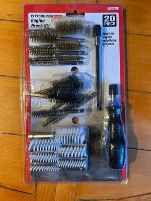 PITTSBURGH AUTOMOTIVE Engine Brush Kit, 20-Piece | eBay