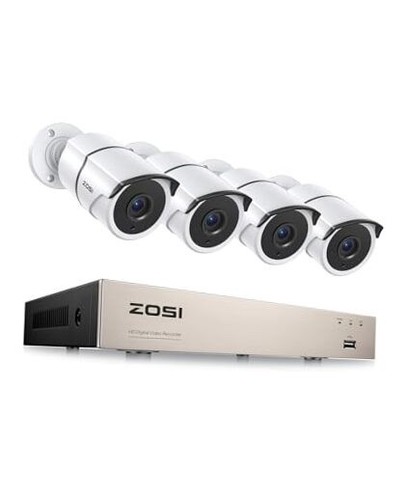 8CH 5MP Lite Home Security Camera System with 1-Way Audio,4x 1080p 8CH ...