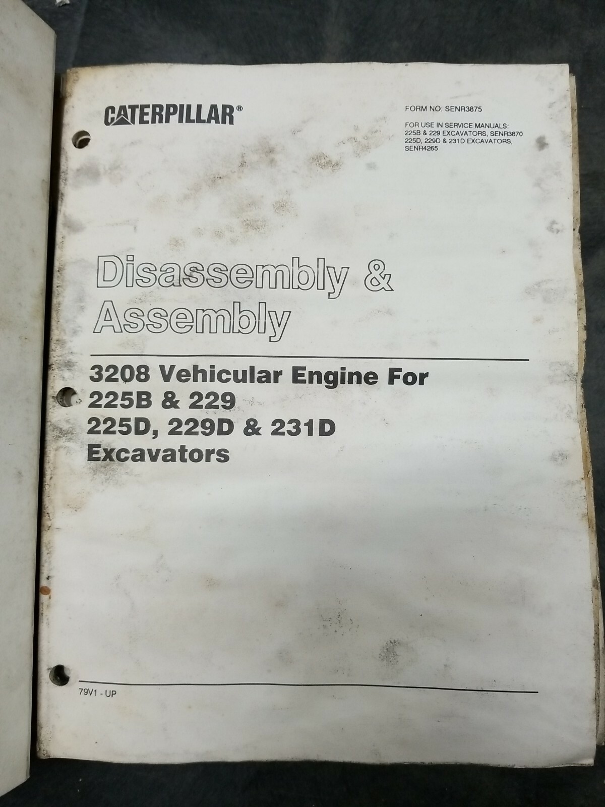 CAT Caterpillar 3208 Vehicular Engine For 225B & 229 225D, 229D & 231D ...