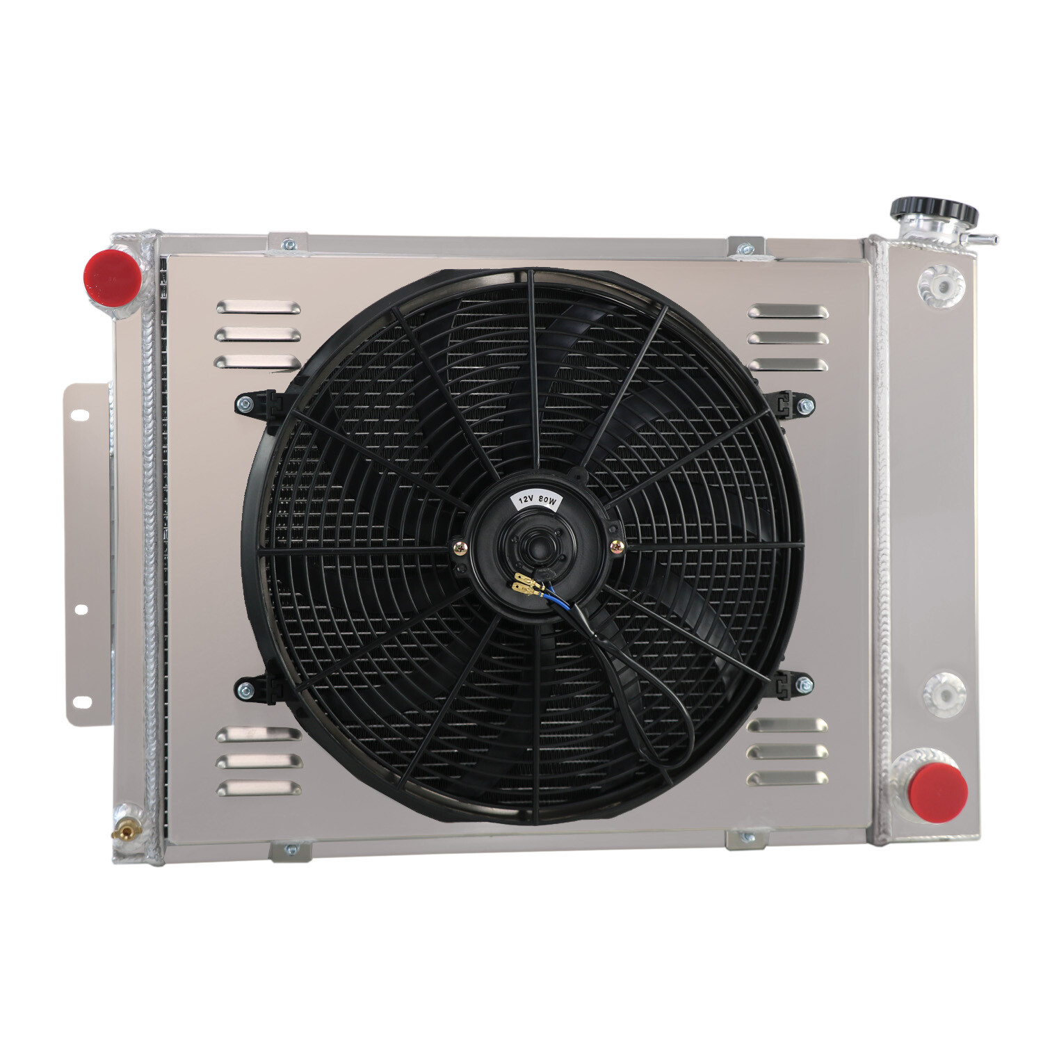 4 ROW Radiator Shroud Fan Kits For 1967-1969 68 CHEVY CAMARO 21"WIDE ...