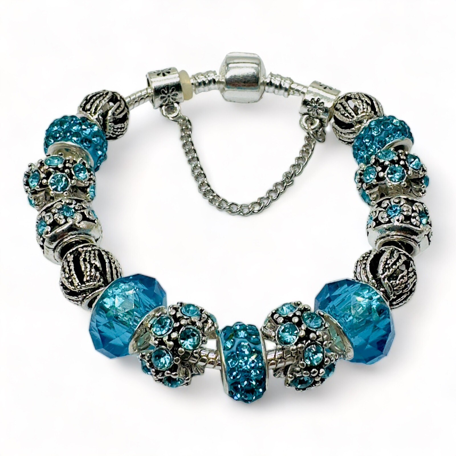 Charms Armband 925 Sterling Silber Armkette Damen Geschenk Schmuck Bracelet 19cm | eBay