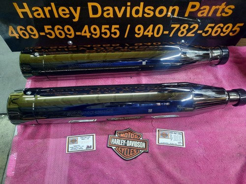HARLEY DAVIDSON 23 CVO M8 SCORCH/CHRM SLIP ON EXHAUSTS 64901-339 & 340 ...