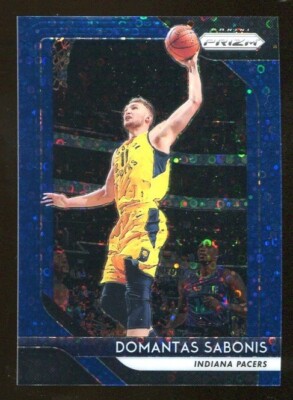 DOMANTAS SABONIS 2018-19 Panini Prizm Fast Break #174 BLUE Disco Prizm ...