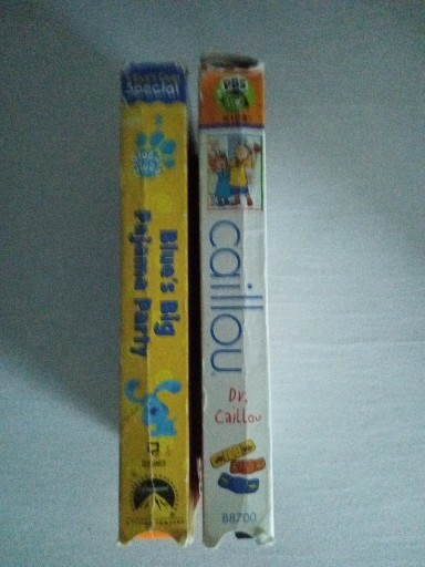 Blue’s Clues, Blue’s Big Pajama Party, VHS 1999 & Caillou, Dr. Caillou ...