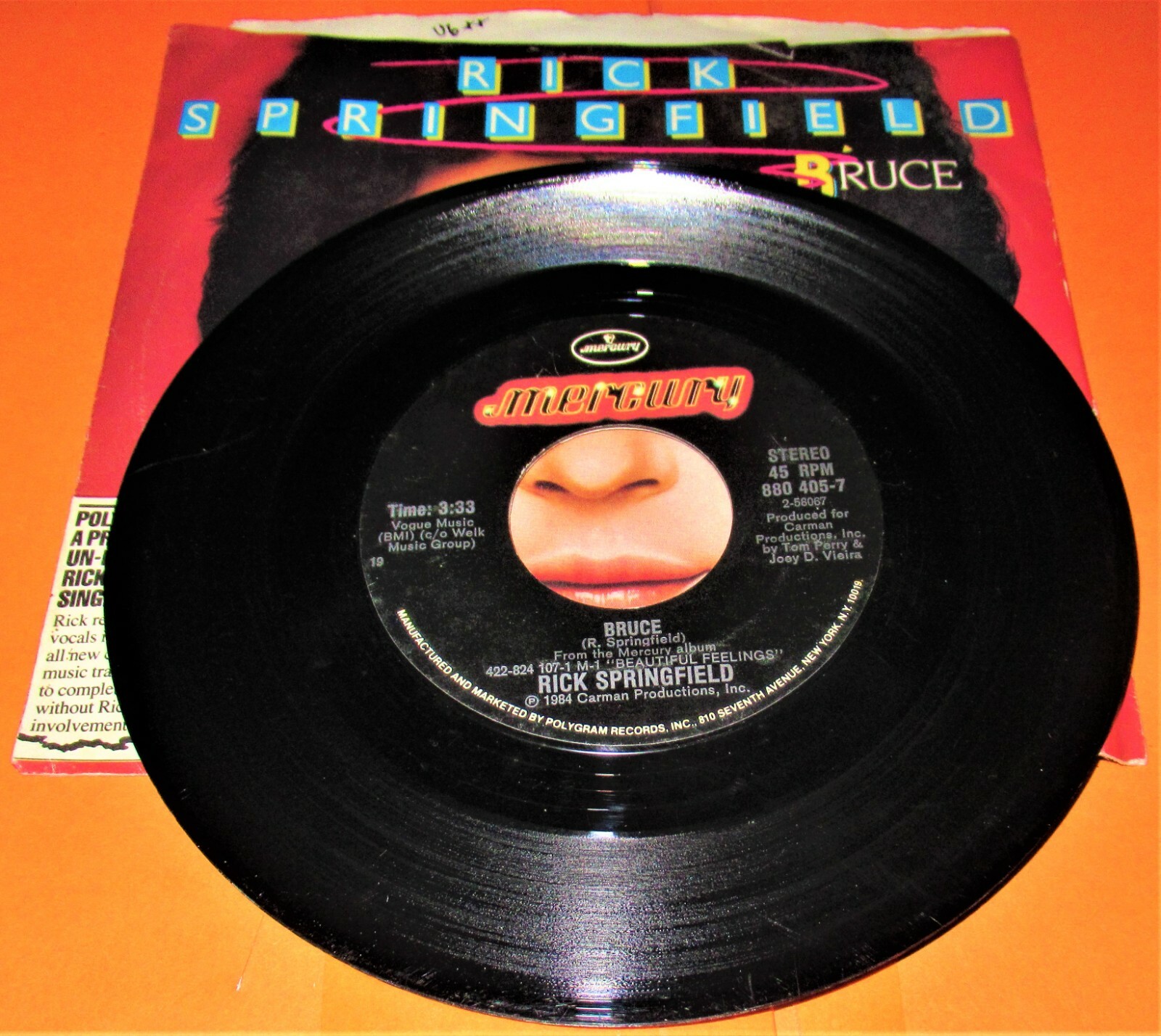 Rick Springfield, Bruce / Guinevere | eBay