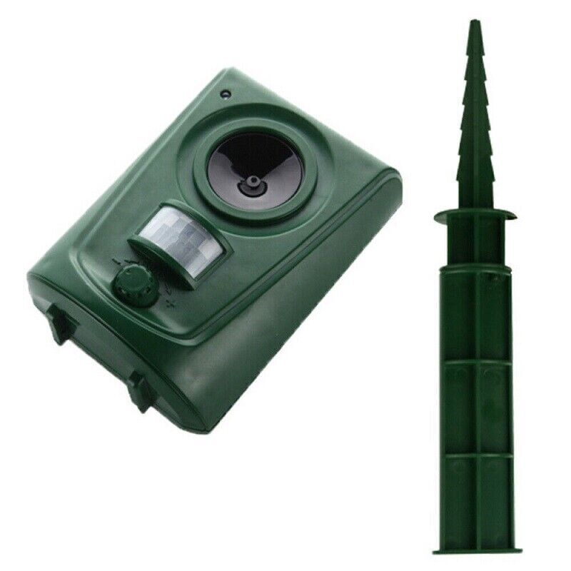 Ultrasonic Cat Dog Fox Pest Motion Sensor Repeller Scarer Deterrent ...