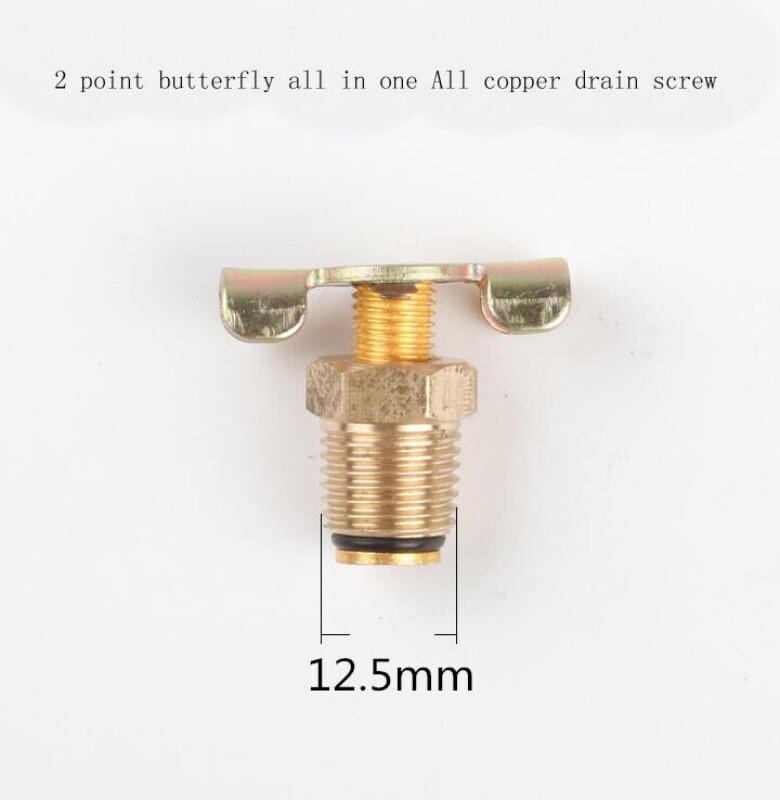 Air Compressor Drain Valve Screw All Copper Butterfly All In One 2 /3 ...