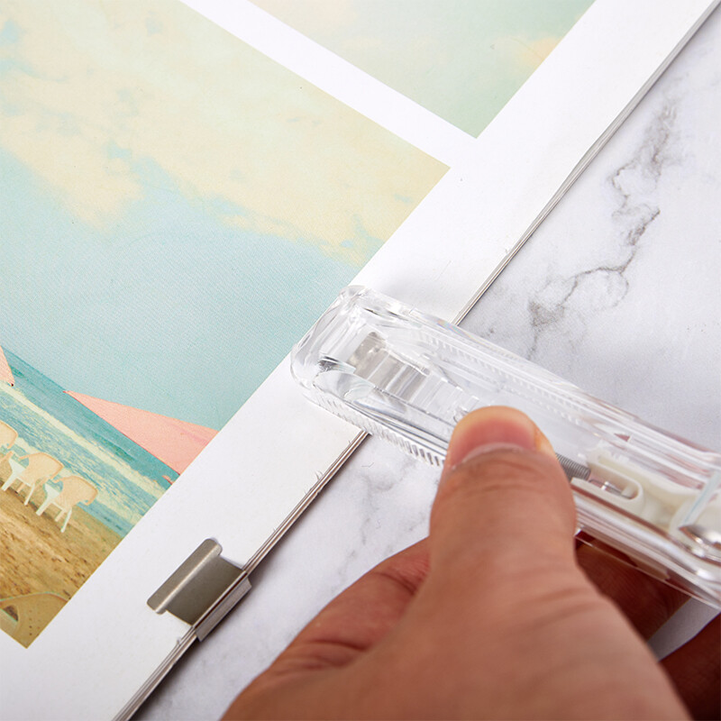 Hand Paper Clipper Metal Stapler Paper Clips For Document Binding ...