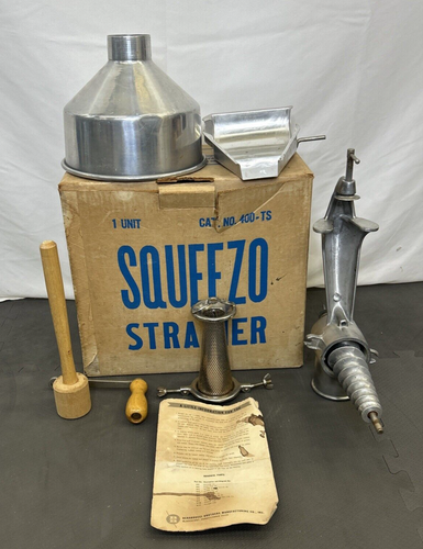 VINTAGE The Original All Metal Squeezo Strainer by Garden Way Not ...