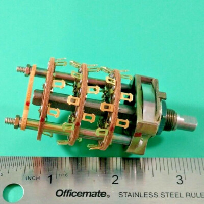 UNIDEX 249 MILSPEC ROTARY WAFER SWITCH 3 POLES | eBay