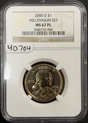 2000 D Sacagawea Dollar Millennium Set - NGC MS67 PL ( 40704 ) | eBay