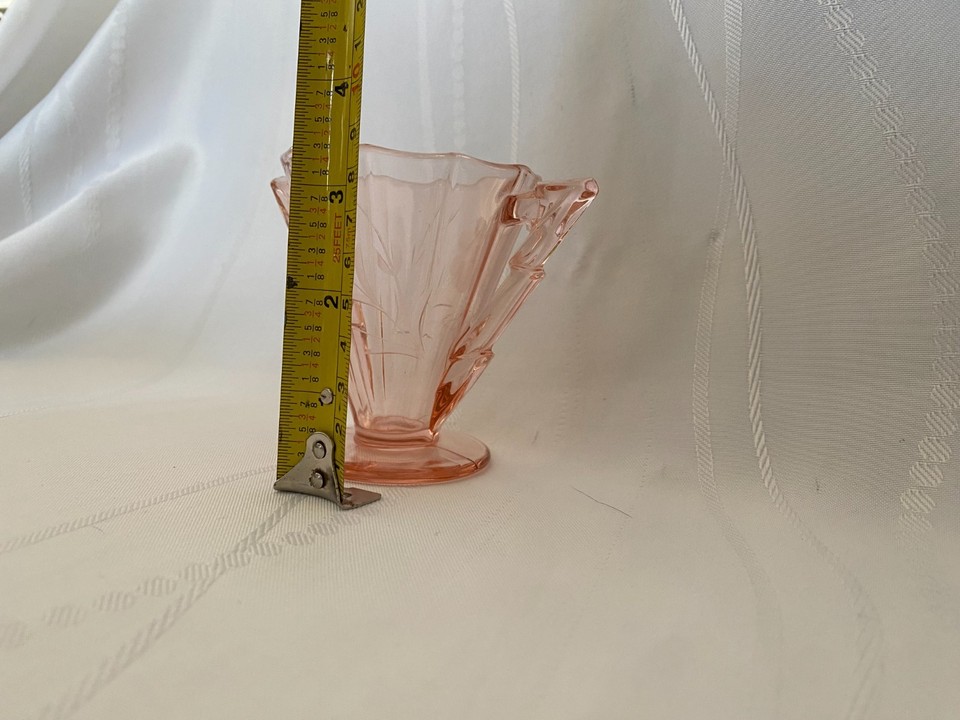 *Rare* Indiana Pyramid Pink Depression Glass W/Lightning Bolt Handles ...