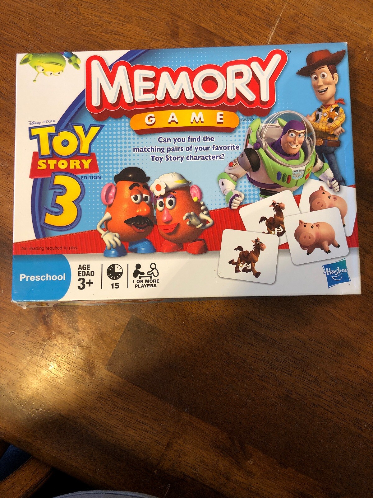Memory Game Hasbro Disney Pixar TOY STORY 3 Ages Three And Up | eBay
