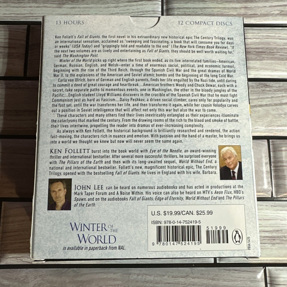 The Century Trilogy Ser.: Winter of the World : Book Two of the Century Trilogy 9780147524195| eBay