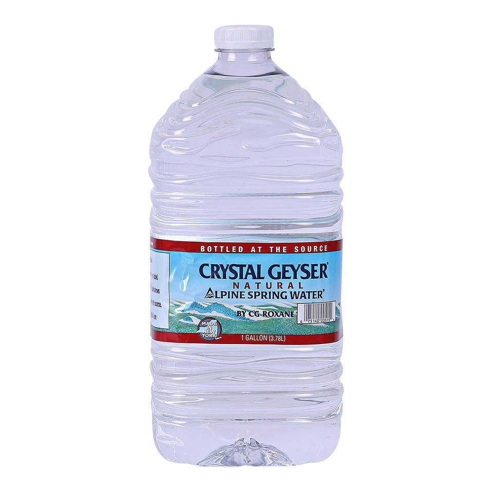 (3 pack) Crystal Geyser Alpine Spring Water, 1 Gallon Plastic Jug ...