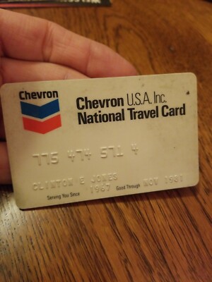 CHEVRON NATIONAL TRAVEL CARD , EXPIRED - VINTAGE COOL | eBay