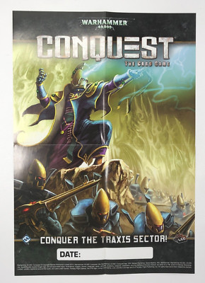 Warhammer 40k Conquest FFG Promo Poster (Eldar) 13.5" x 19.5" | eBay
