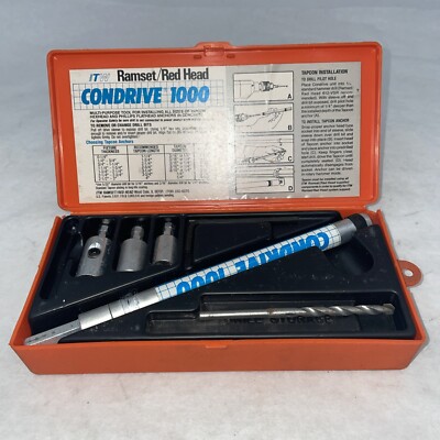 Tapcon Condrive 1000 Installer Tool Kit for Concrete Anchors – Complete ...