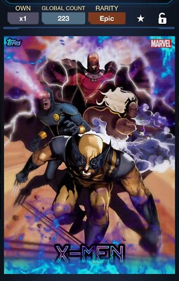Topps Marvel Collect X-Men Surge Collection Blue Motion Epic | eBay