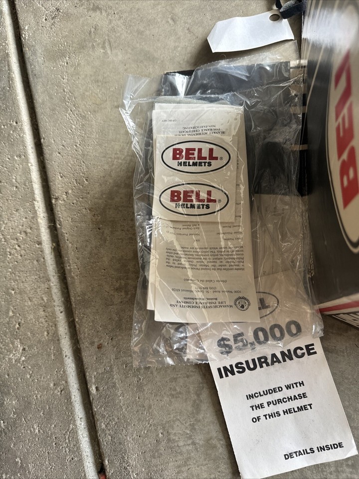 Vintage NOS Bell 1986 GT2 Full Face 7 1/4 Helmet w/ Push Flip Shield | eBay