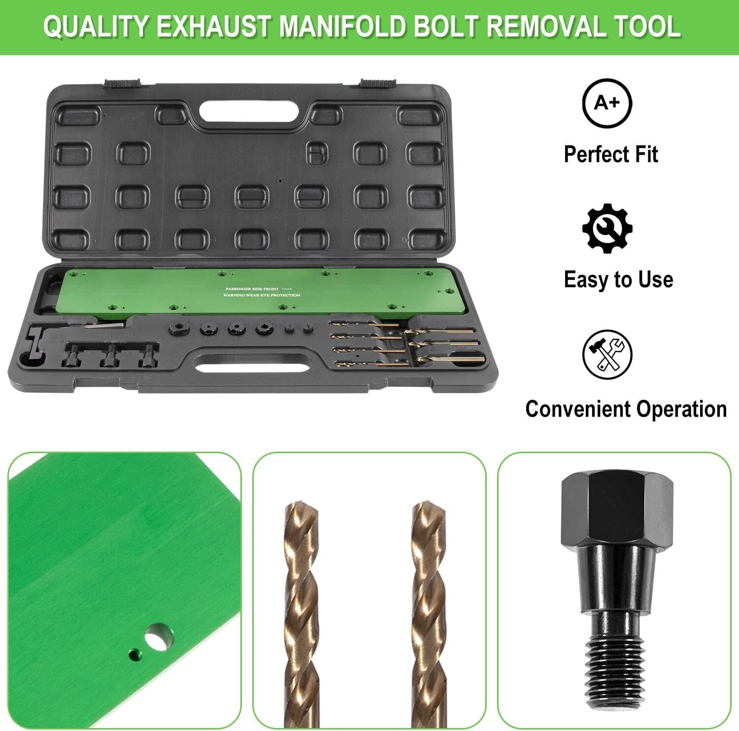 71500 Exhaust Manifold Bolt Stud Drill Template Removal Tool forDodge ...