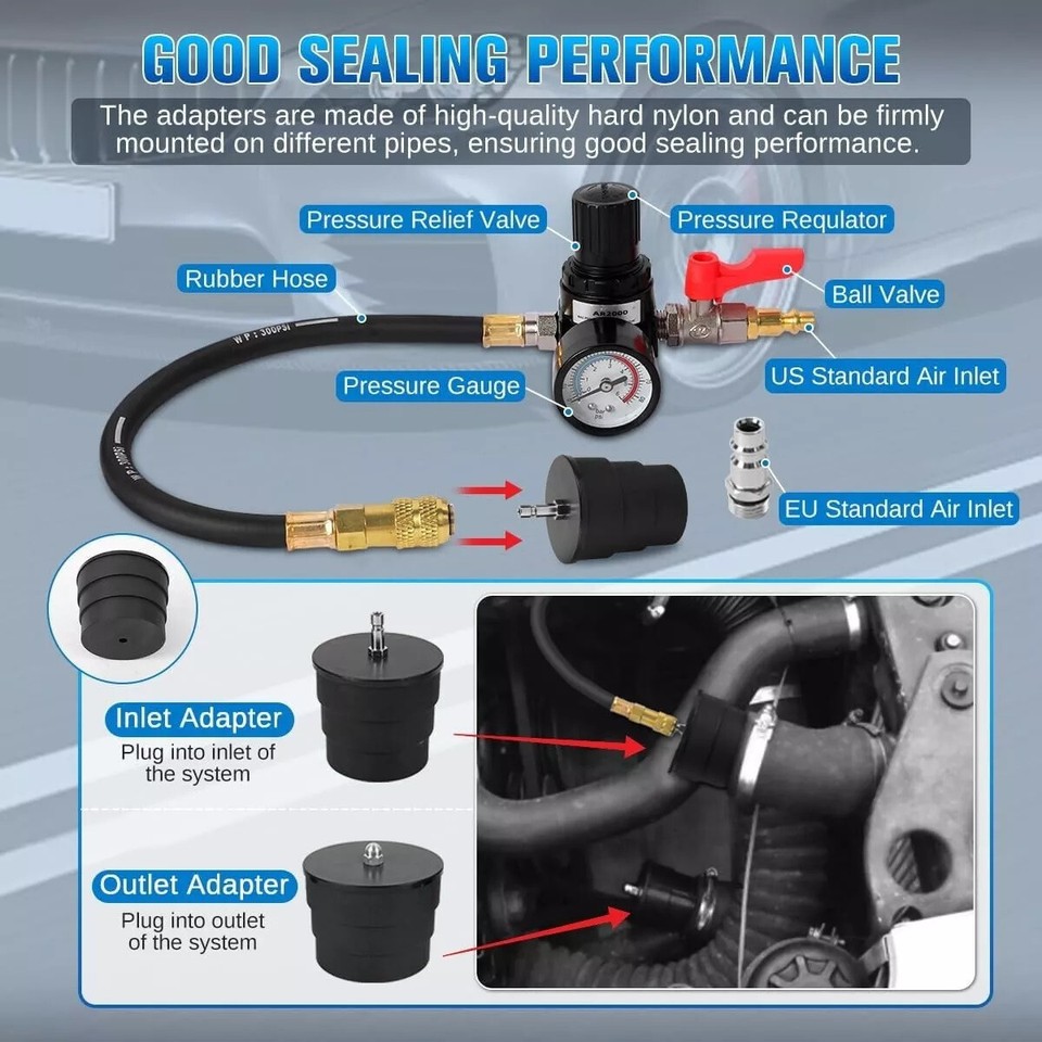 Turbo System Leakage Tester Turbocharger Air Pressure Boost Leak Test ...