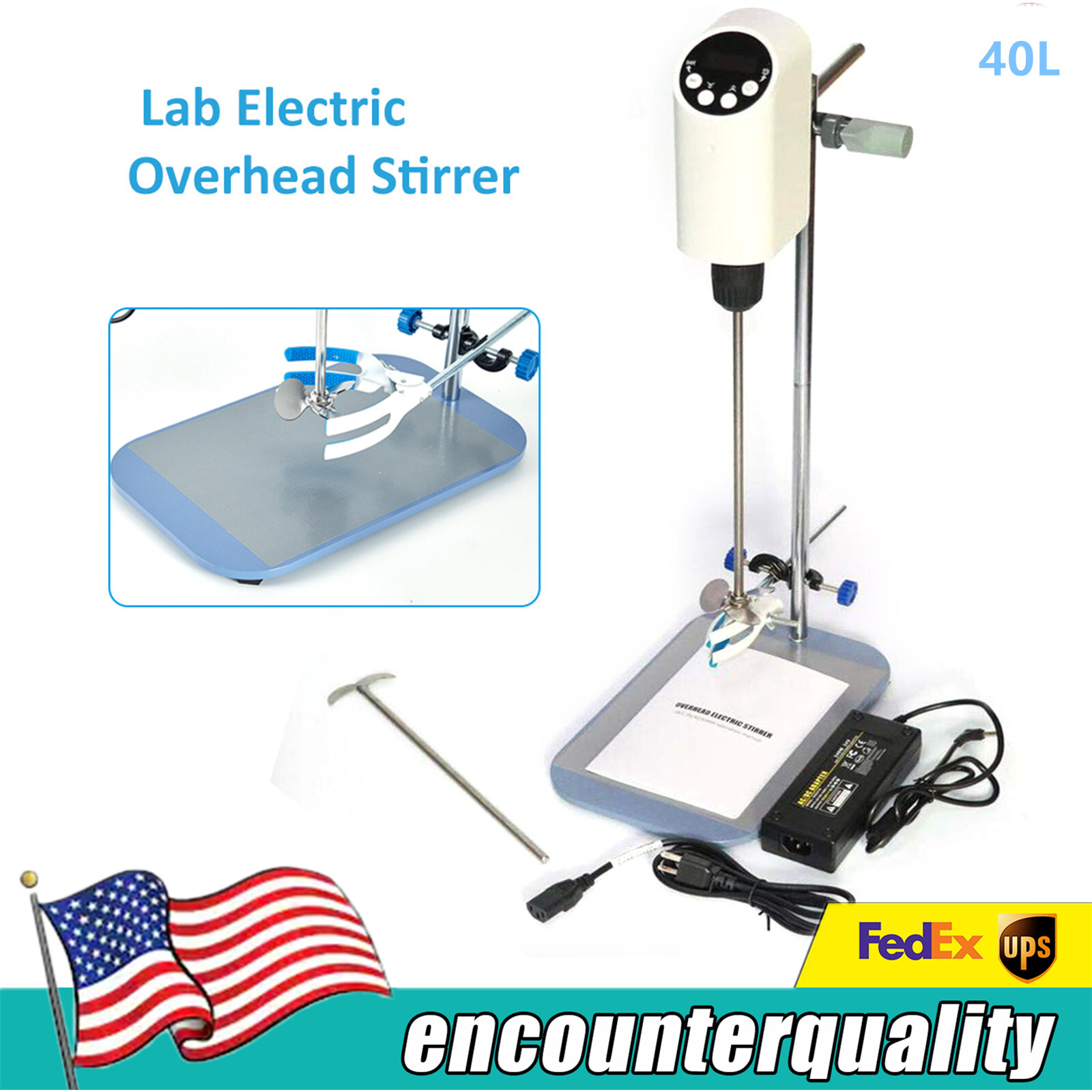 Overhead Stirrer Mixer Electric Agitator Digital Display Homogenizer ...