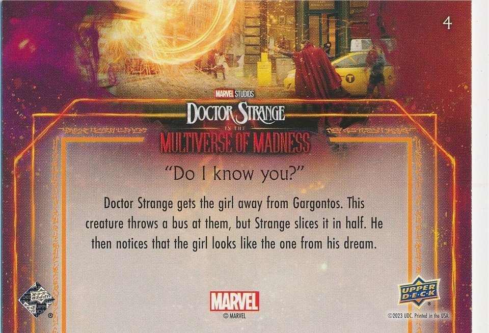 #4 STRANGE 2023 UD Marvel Doctor Strange Multiverse of Madness SORCERER ...