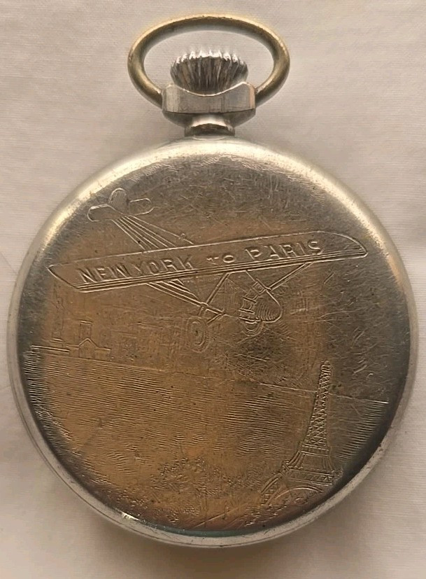 Ingraham New York To Paris Pocket Watch -RUNS | eBay