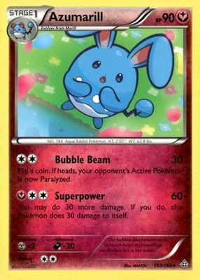 Azumarill Rare XY - Primal Clash 103/160 Pokémon TCG | eBay