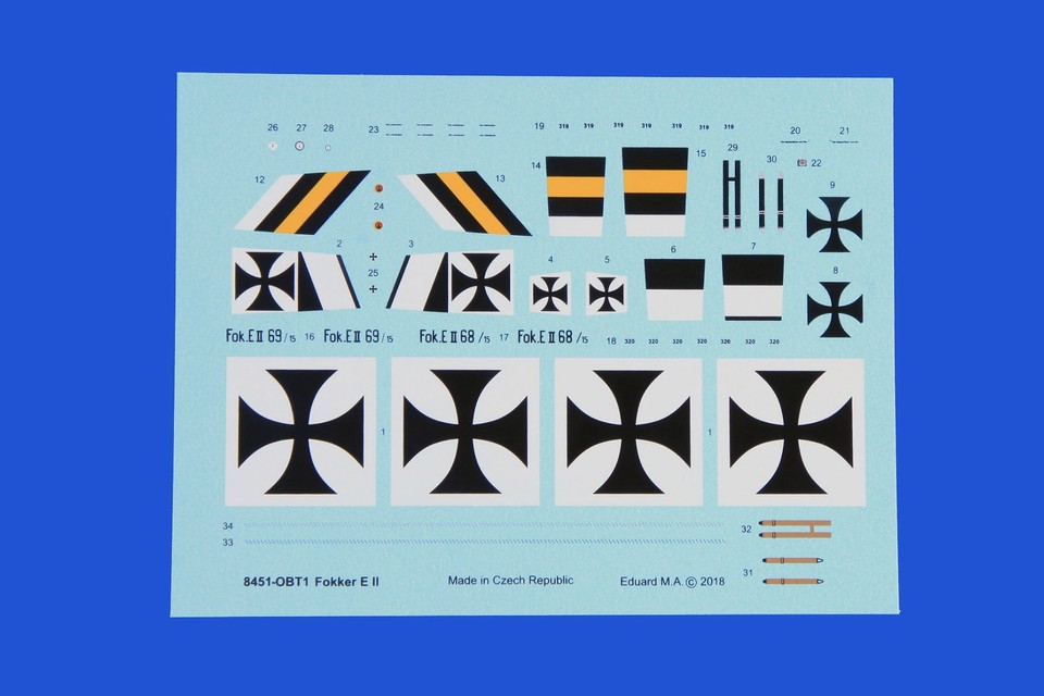 Eduard 8451 Fokker E II Aircraft 'Weekend Edition' 1/48 Scale Plastic ...