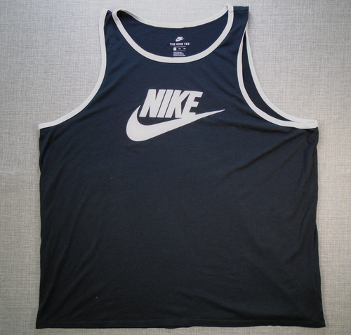 Nike Full Front Logo Tank Top Men's 3XL Black Minor Defects | eBay