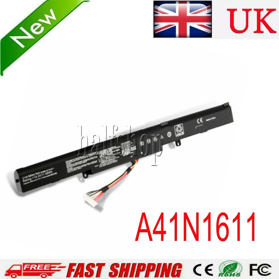 A41N1611 Battery For Asus GL553VD GL553VW GL553VE GL753V FX53VD ZX53VD ...