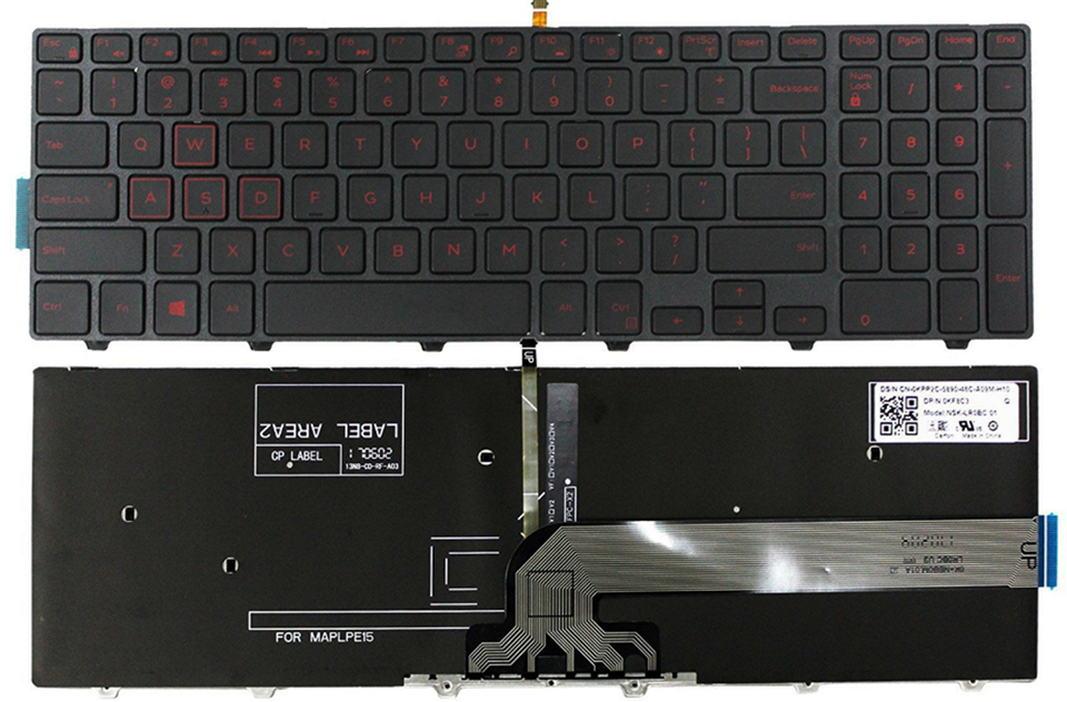 DELL RED LETTER Backlight US Keyboard for Inspiron 3551 3552 3553 3558 ...