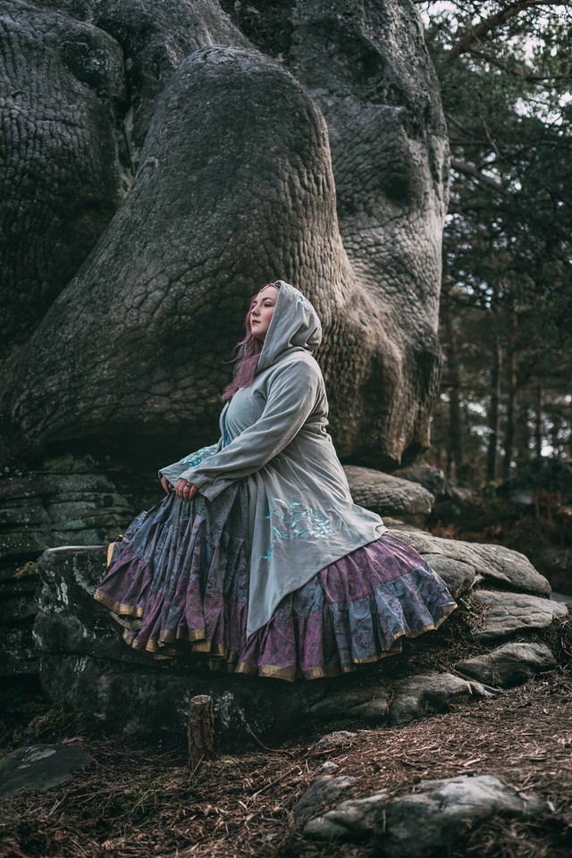 Velvet Faery Goddess Jacket, Boho Goa Psy Trance Coat Plus Size Pagan ...