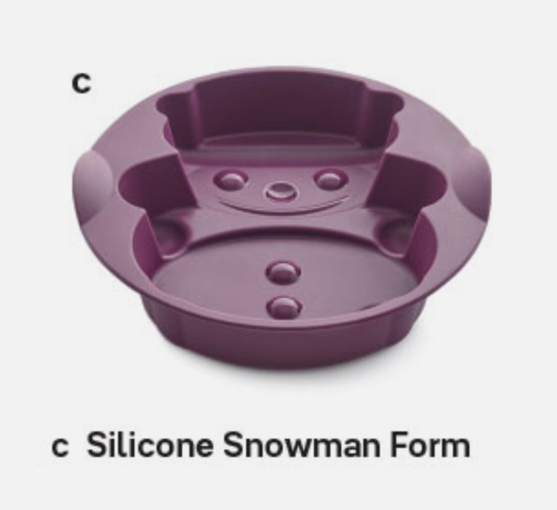 Tupperware Snowman Silicone Baking Form Pan Purple New | eBay
