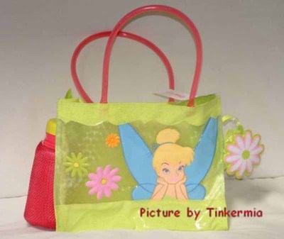 TINKERBELL GLITTERED TOTE BAG SIPPER BOTTLE COIN PURSE | eBay