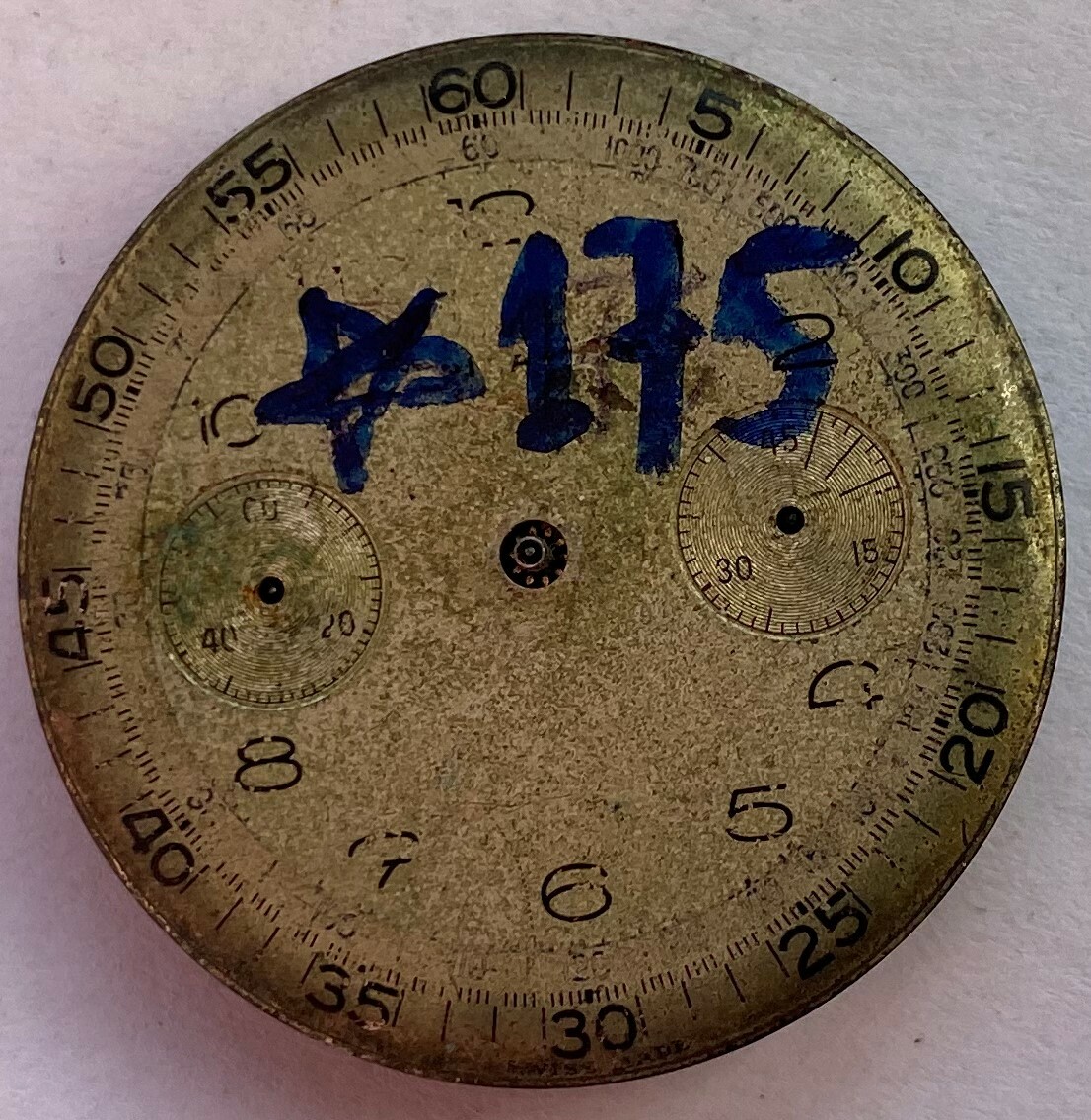 Venus cal. 175 chronograph mens wristwatch movement & dial | eBay