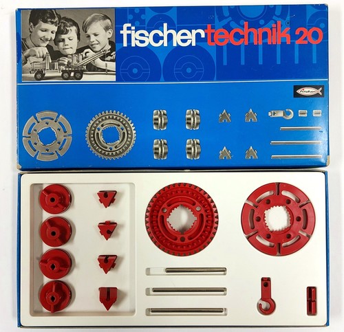 Vintage Fischertechnik 20 Parts Spares Complete 1969 W. Germany 30920 ...