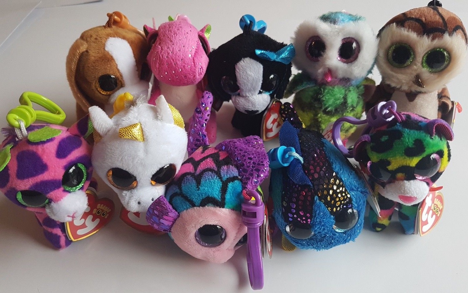 Ty Beanie Boos - Dotty, Darla, Tracey, Sammy, Aqua, Owen, Tala, Gilbert ...